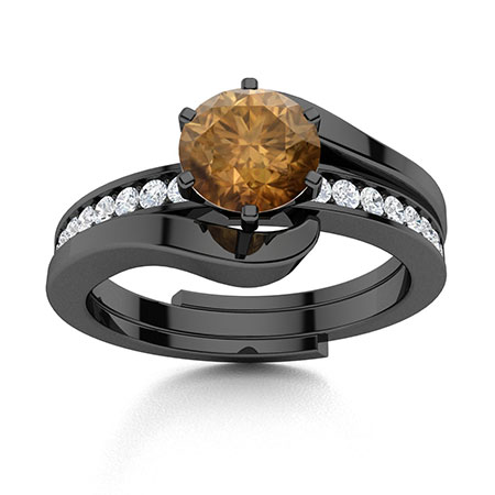 Black Gold Rings For Women | Diamondere