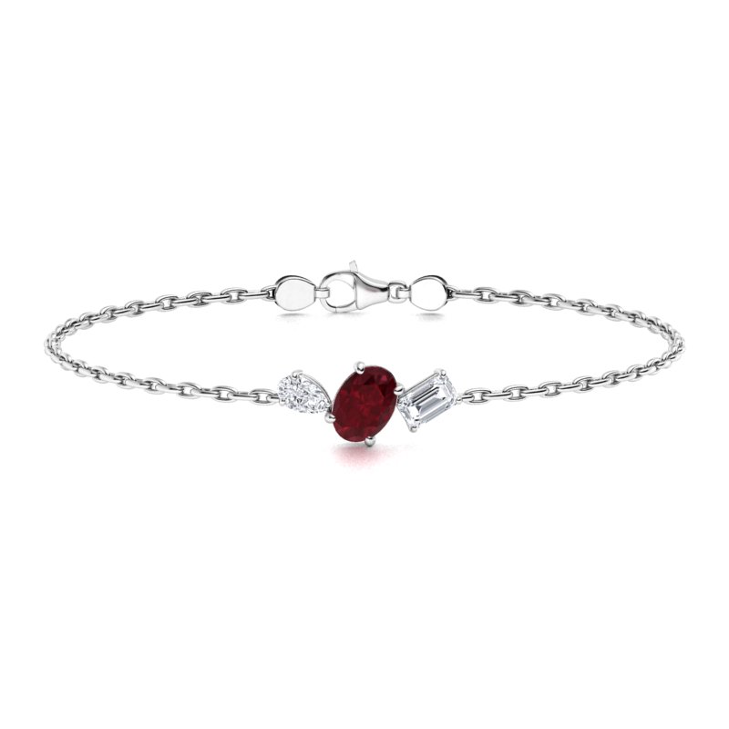 Lab-Created Ruby Bracelets For Women | Certified Fine Jewelry | Diamondere