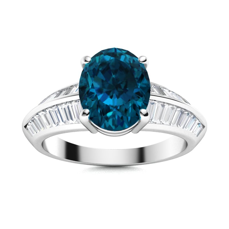 Lab Created Blue Diamond Rings for Women | Certified Fine Jewelry ...