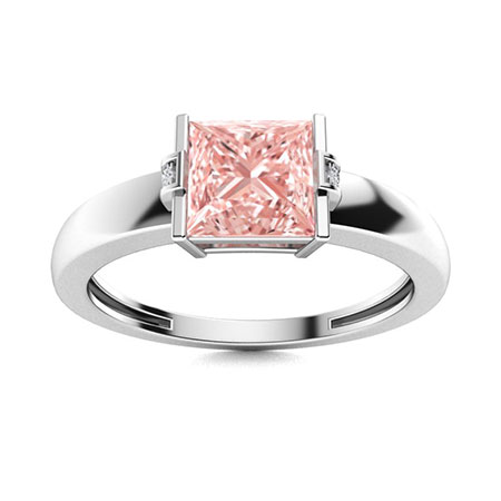 Lab-Created Pink Diamond Rings For Women | Diamondere