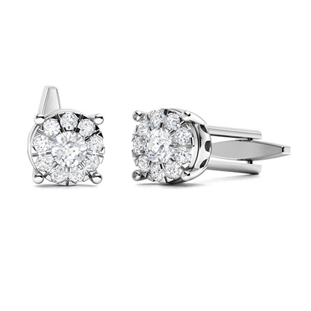 Men's VVS Diamond Cufflinks | Cufflinks | Diamondere (Natural & Certified)