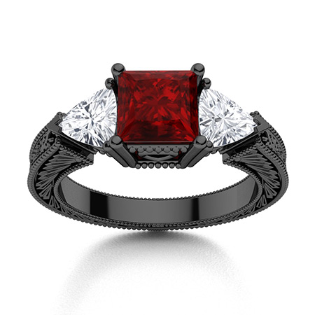 Black Gold Rings For Women | Diamondere