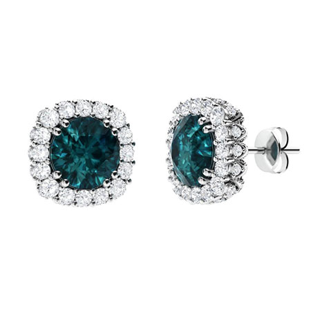 Blue Diamond Earrings For Women | Earrings | Diamondere
