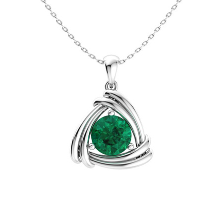 Lab Created Emerald Necklaces | Lab Created Emerald Pendants | Diamondere