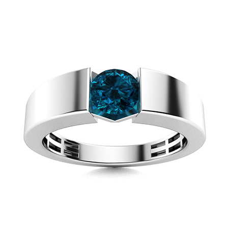Lab-Created Blue Diamond Rings for Women | Certified Fine Jewelry ...