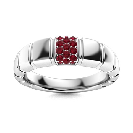 Men's Ruby Wedding Bands | Men's Ruby Rings | Diamondere (Natural ...