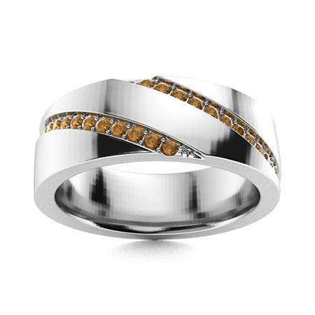 Men's Brown Diamond Wedding Bands | Men's Brown Diamond Rings ...