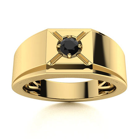 Men's Wedding Bands in Yellow Gold | Men's Rings in Yellow Gold ...