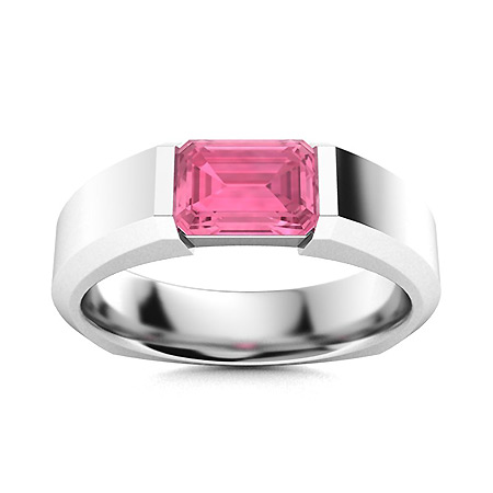 Men's Pink Tourmaline Wedding Bands | Men's Pink Tourmaline Rings ...