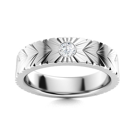Men's Moissanite Wedding Bands | Men's Moissanite Rings | Diamondere ...