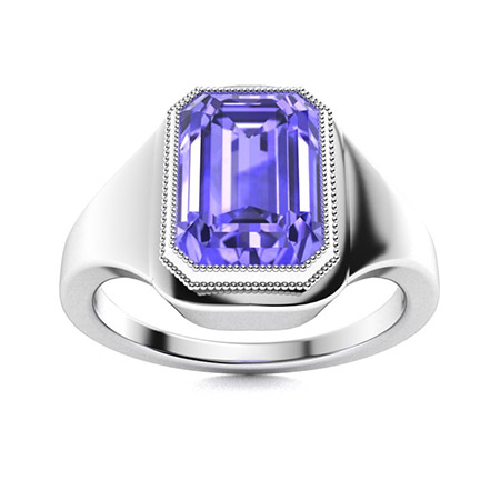 Tanzanite Men's Wedding Bands | Tanzanite Men's Rings | Diamondere ...