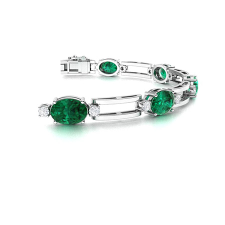 Lab-Created Emerald Bracelets For Women | Certified Fine Jewelry ...