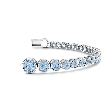 Aquamarine Bracelets For Women | Bracelets | Diamondere (Natural ...