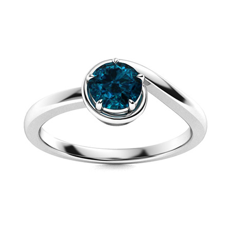 Lab Created Blue Diamond Rings for Women | Certified Fine Jewelry ...