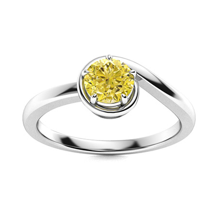 Yellow Diamond Rings for Women | Lab-Created | Diamondere