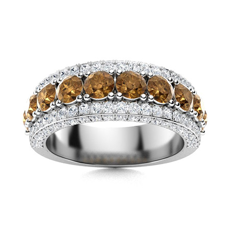 Men's Brown Diamond Wedding Bands | Men's Brown Diamond Rings | Diamondere