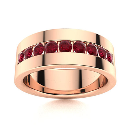 Men's Wedding Bands in Rose Gold | Men's Rings in Rose Gold | Diamondere