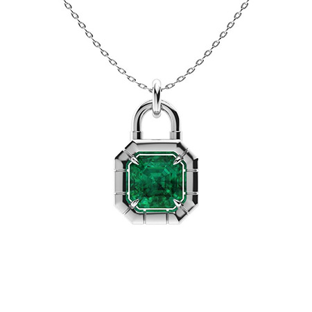 Lab-Created Emerald Necklaces | Lab-Created Emerald Pendants | Diamondere