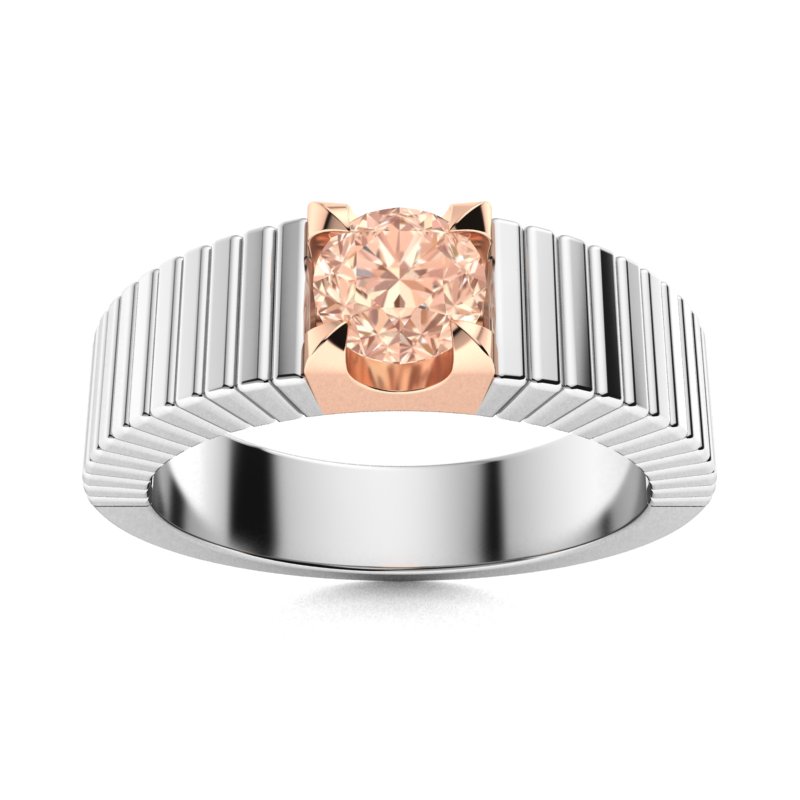 Men's Morganite Wedding Bands | Men's Morganite Rings | Diamondere