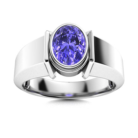 Tanzanite Men's Wedding Bands | Tanzanite Men's Rings | Diamondere ...