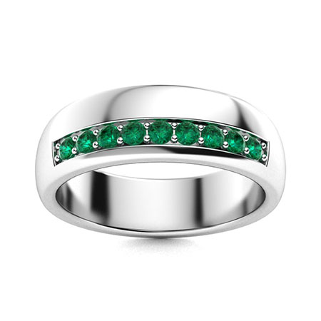 Men's Emerald Rings | Men's Emerald Wedding Bands | Diamondere
