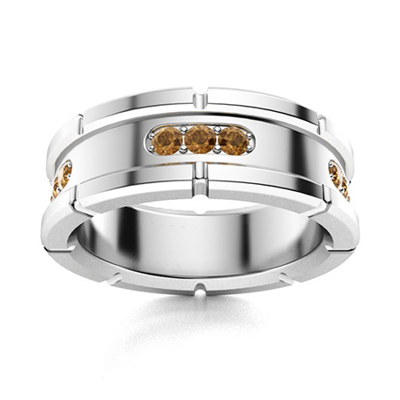 Men's Brown Diamond Wedding Bands | Men's Brown Diamond Rings | Diamondere