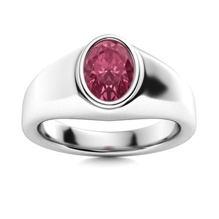 Men's Pink Sapphire Wedding Bands | Men's Pink Sapphire Rings | Diamondere