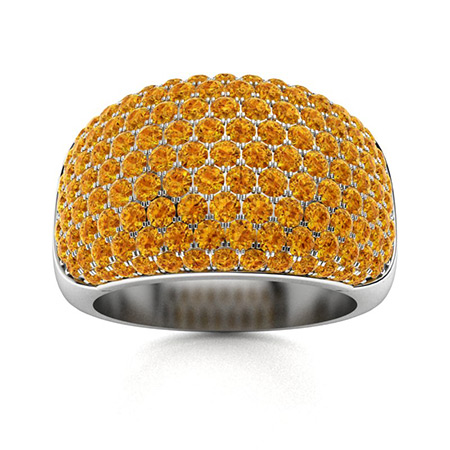 Men's Orange Sapphire Wedding Bands | Men's Orange Sapphire Rings ...