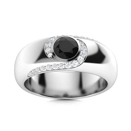 Men's Black Diamond Rings | Men's Black Diamond Wedding Bands | Diamondere