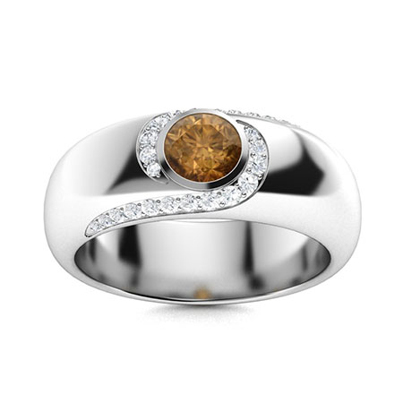 Men's Brown Diamond Wedding Bands | Men's Brown Diamond Rings | Diamondere