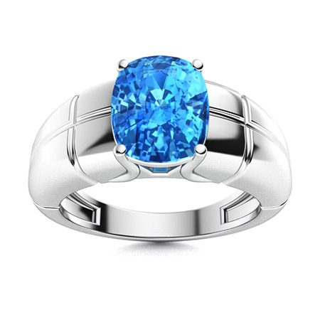 Men's Blue Topaz Wedding Bands | Men's Blue Topaz Rings | Diamondere
