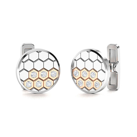 Men's VVS Diamond Cufflinks | Cufflinks | Diamondere (Natural & Certified)