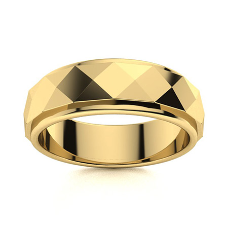 Men's Wedding Bands in Yellow Gold | Men's Rings in Yellow Gold ...