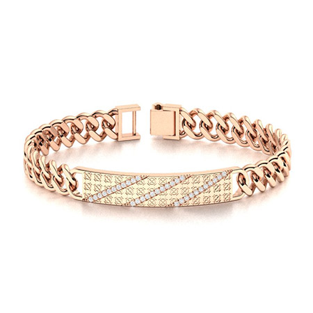 Men's Rose Gold Bracelets | Diamondere