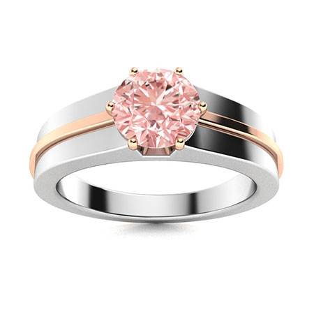 Lab-Created Pink Diamond Rings For Women | Diamondere