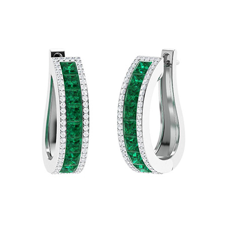 Tsavorite Earrings For Women | Certified Fine Jewelry | Diamondere