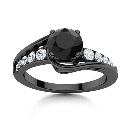 Black Gold Rings For Women | Diamondere