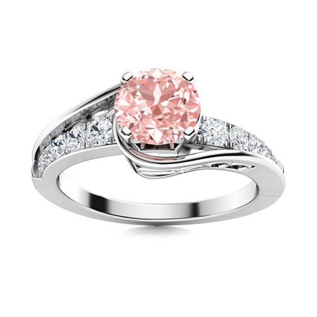 Pink Diamond Rings For Women | Lab-Created | Diamondere