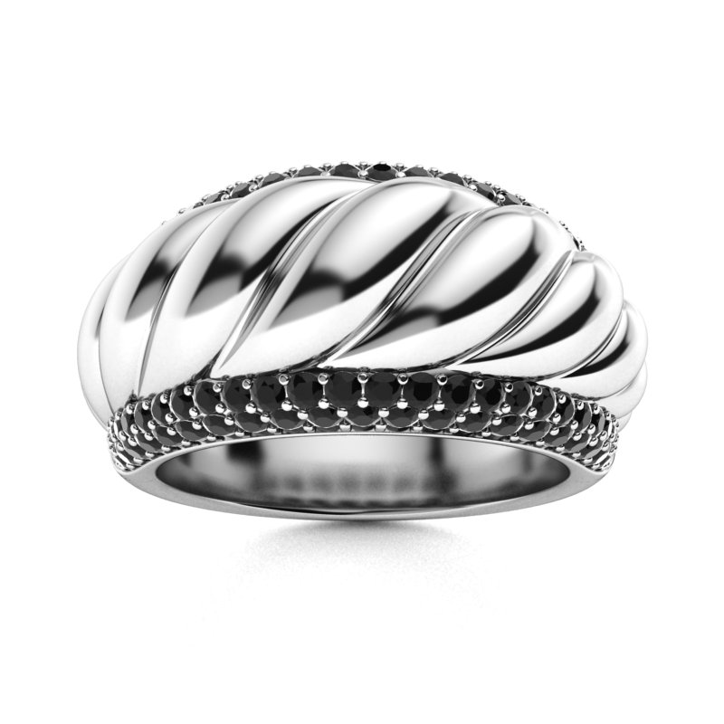 Men's Black Diamond Wedding Bands | Men's Black Diamond Rings | Diamondere