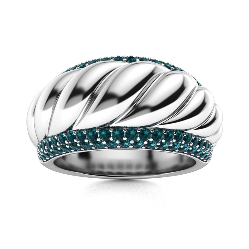 Men's Blue Diamond Wedding Bands | Men's Blue Diamond Rings | Diamondere