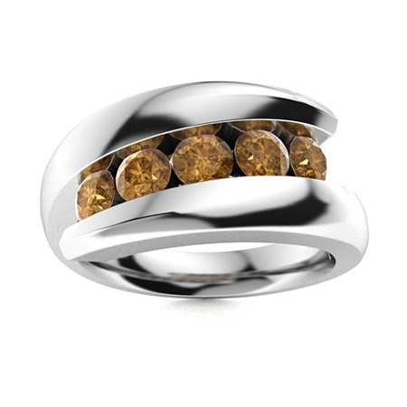 Men's Brown Diamond Wedding Bands | Men's Brown Diamond Rings | Diamondere