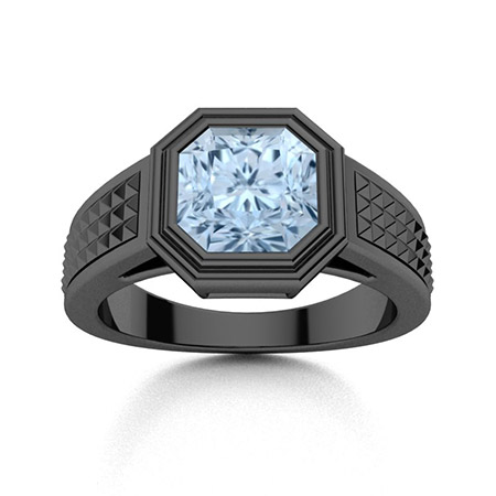 Men's Wedding Bands in Black Gold | Men's Rings in Black Gold | Diamondere