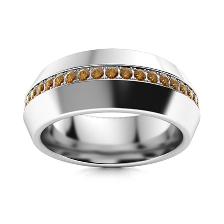 Men's Brown Diamond Wedding Bands | Men's Brown Diamond Rings ...