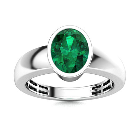Men's Lab Created Emerald Wedding Bands | Men's Lab Created Emerald ...