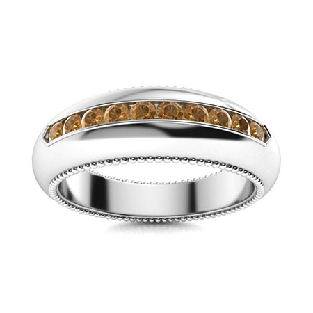 Men's Brown Diamond Wedding Bands | Men's Brown Diamond Rings ...