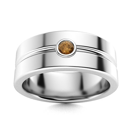 Men's Brown Diamond Wedding Bands | Men's Brown Diamond Rings ...