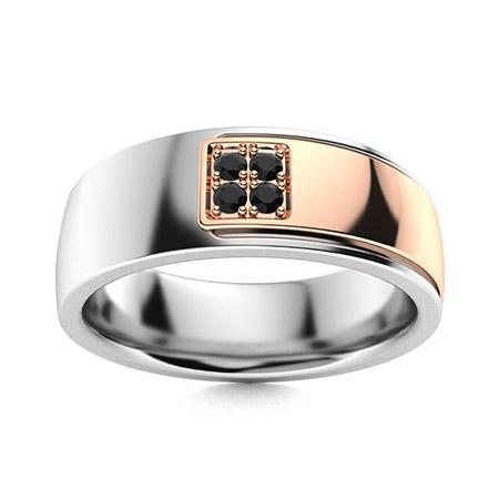Men's Black Diamond Rings | Men's Black Diamond Wedding Bands | Diamondere