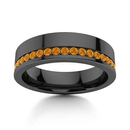 Men's Wedding Bands in Black Gold | Men's Rings in Black Gold | Diamondere