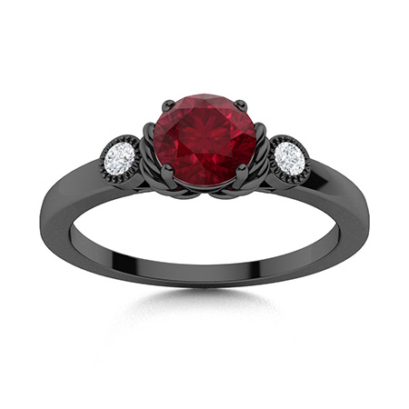 Black Gold Rings For Women | Diamondere