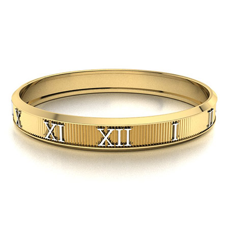 18k Yellow Gold Bangles For Women | Diamondere